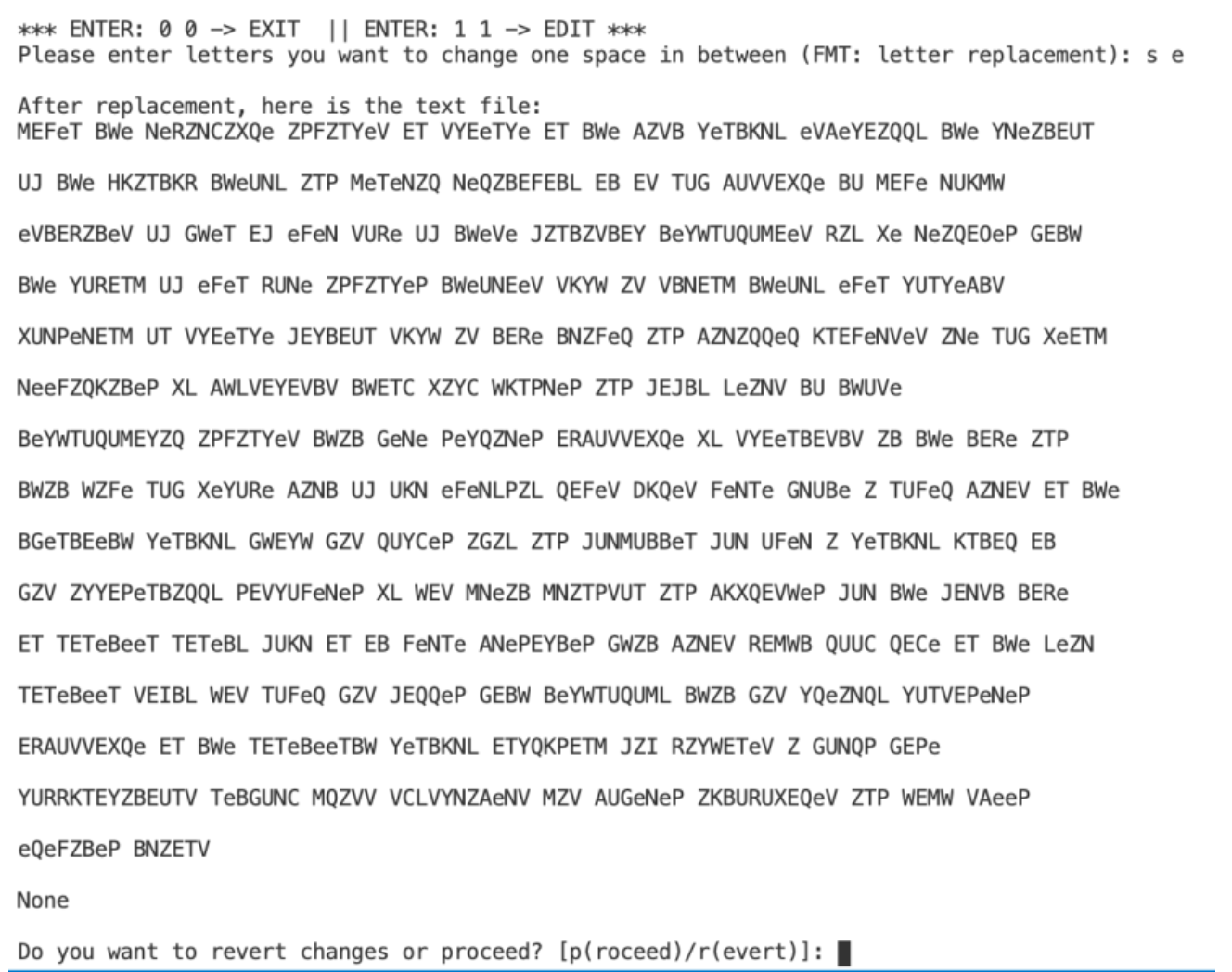 GitHub - erincolkan/letter-frequency-attack-helper: Basic command line Python program that helps ...