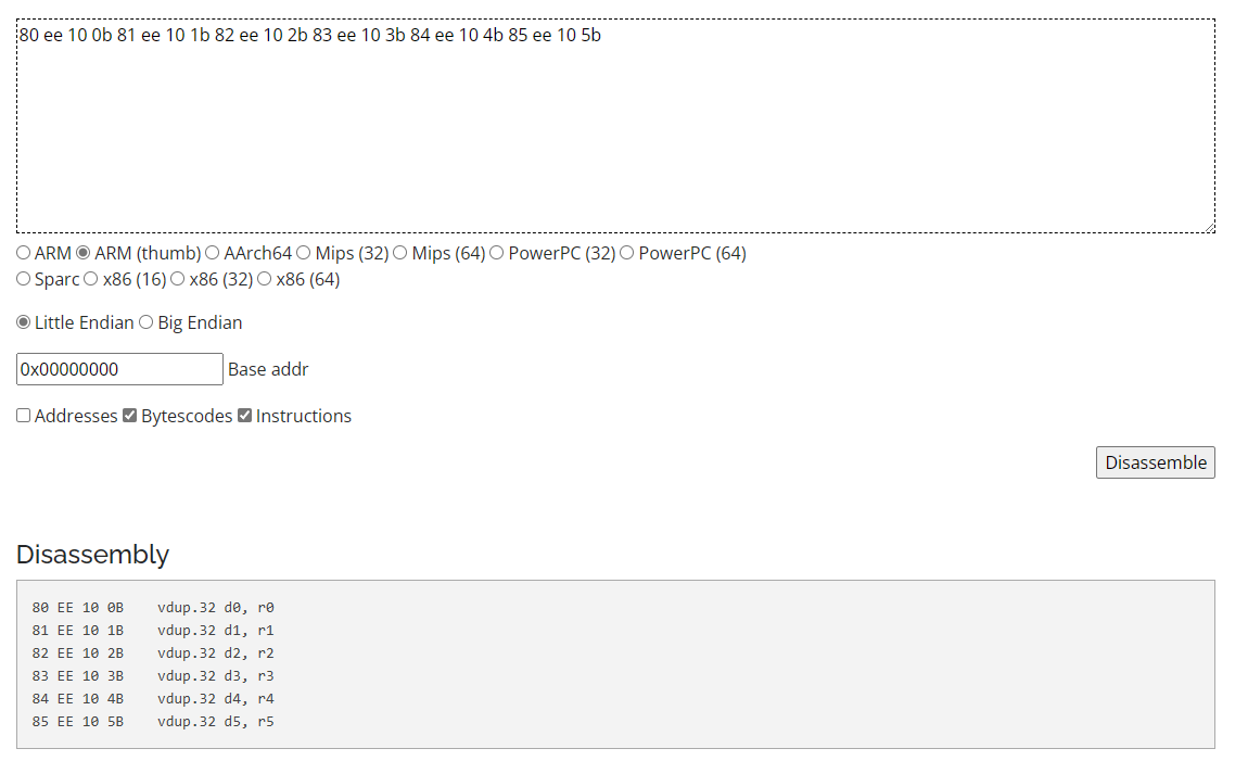 ARM vdup.32 is decoded incorrectly · Issue #5420 · NationalSecurityAgency/ghidra · GitHub