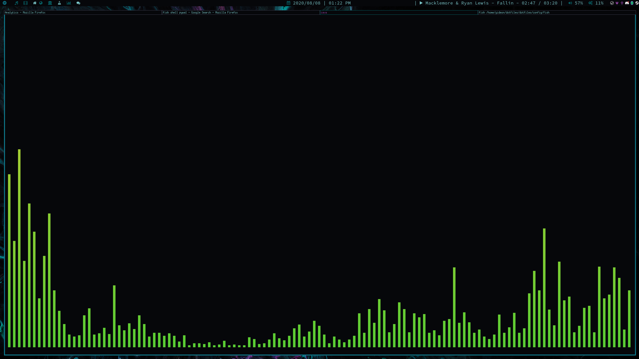Gradient messes with colors · Issue #374 · karlstav/cava · GitHub