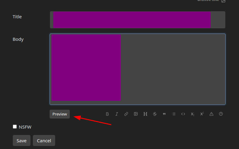 Editing Post UI Change Request · Issue #380 · LemmyNet/lemmy-ui · GitHub
