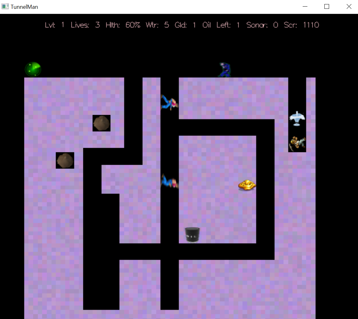 GitHub - JaeLee96/TunnelMan-Game: TunnelMan Game created in C++