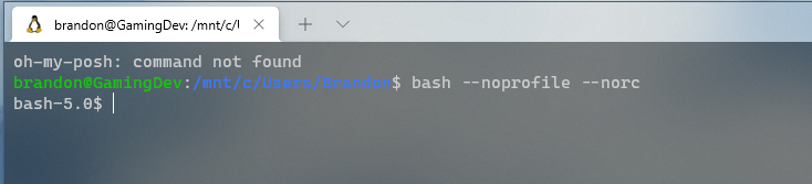 Ubuntu WSL doesn't show oh-my-posh until exec bash · Issue #1722 ...