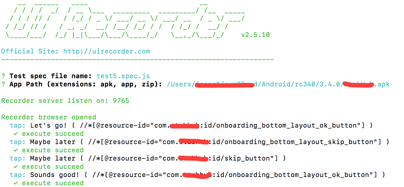 UI Recoder 录制Androd应用，一直在Chrome上转圈 · Issue #206 · alibaba/uirecorder · GitHub