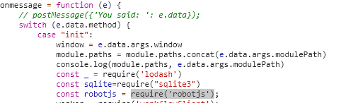 Module did not self-registe in web worker(robotjs) · Issue #17550 · electron/electron · GitHub