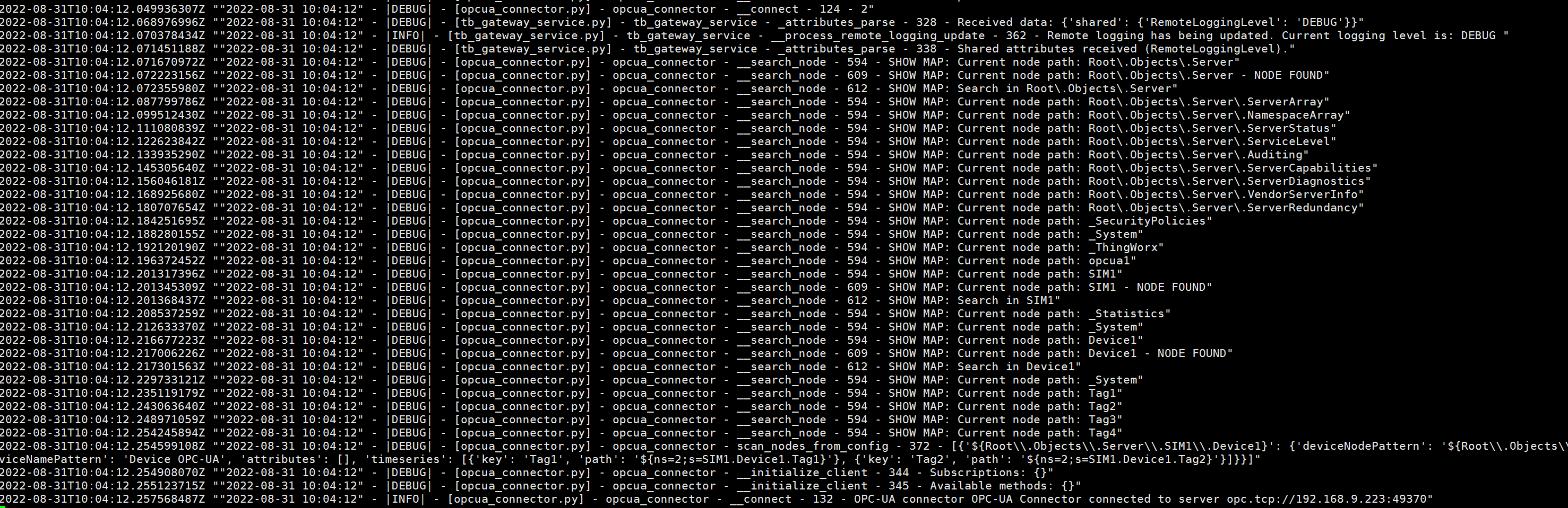 [Help Wanted]No Data from Kepware OPC-UA Server · Issue #904 ...