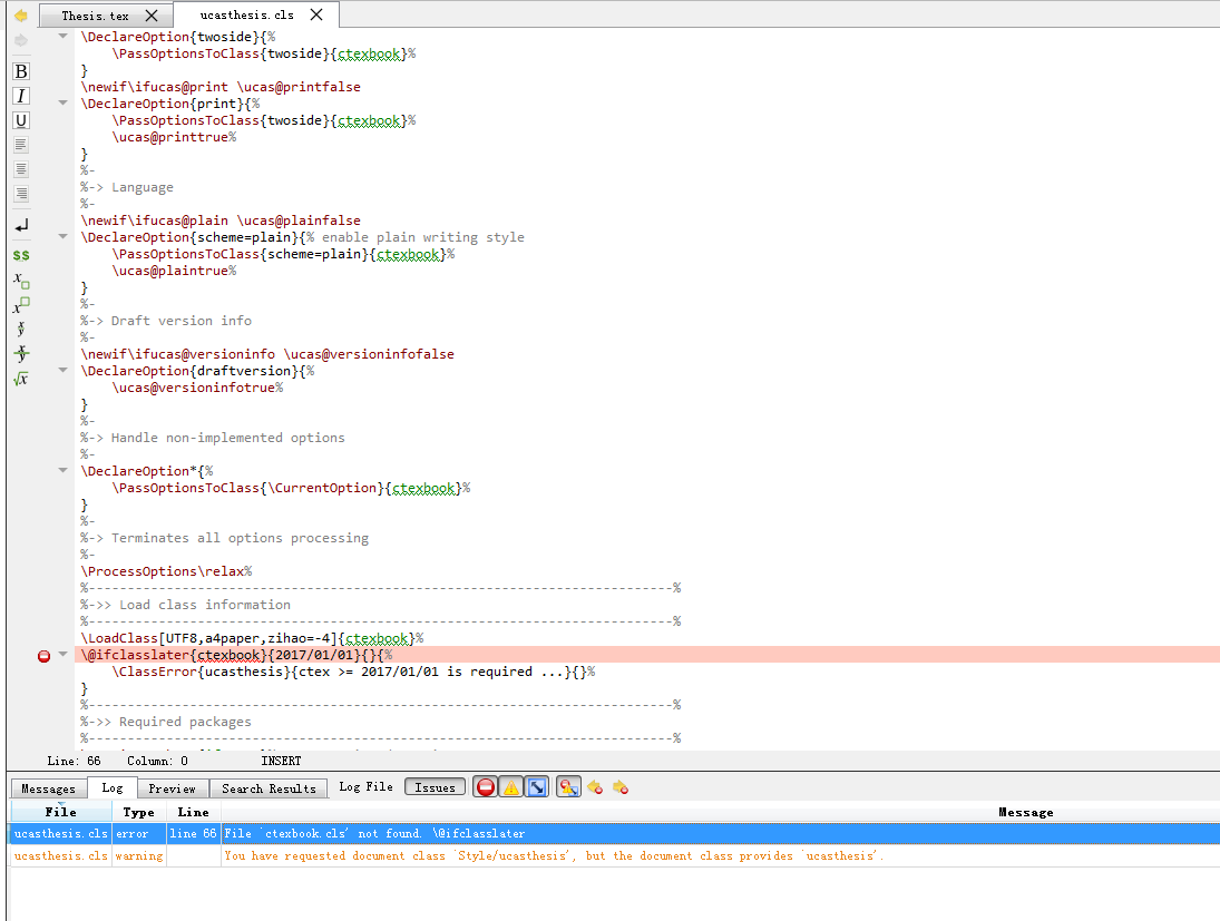 提示 File `ctexbook.cls' not found. \@ifclasslater · Issue #354 · mohuangrui/ucasthesis · GitHub