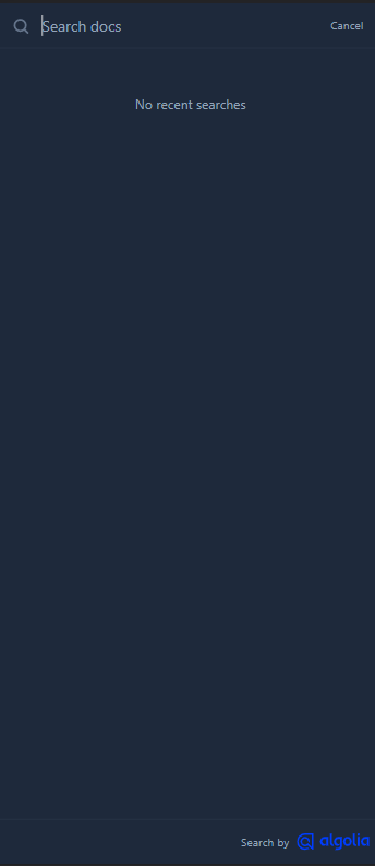 In the mobile layout, the search feature expands to fill the entire screen · Issue #7 ...