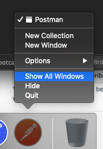 Collection export dialog opens in the background in macOS · Issue #8726 · postmanlabs/postman ...