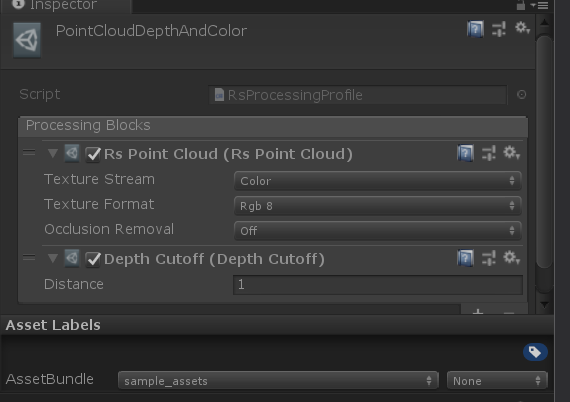 Reducing pointcloud depth in Unity wrapper's point cloud example ...