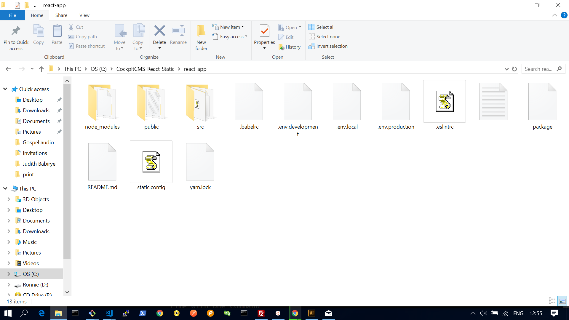Unable To Start Server On Linux 18 4 Lts In Cockpitcms React Static React App Example · Issue 2