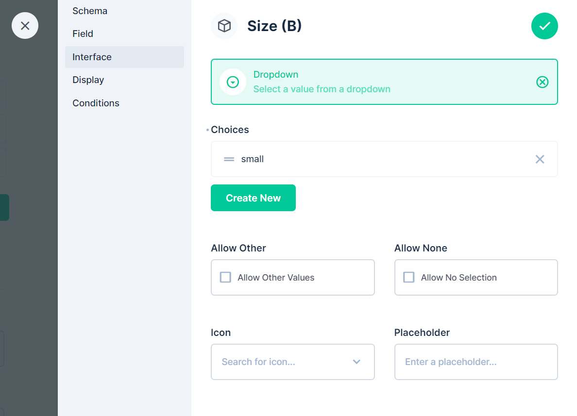 Match the options of dropdown interface in display · Issue #11443 ...