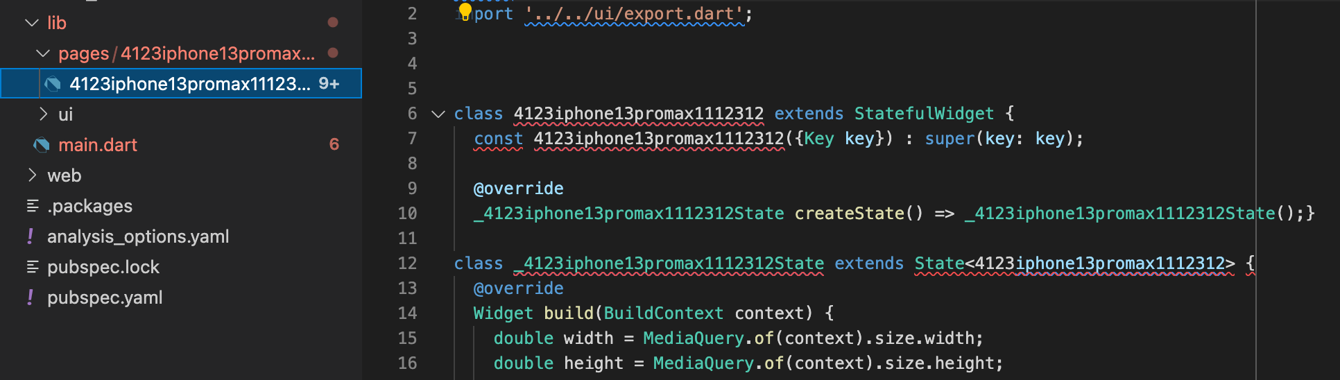 [BUG] Error on Flutter when screen name has a number as first character · Issue #44 · Flutter ...