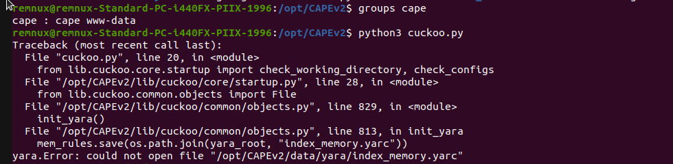 WSGI error · Issue #517 · kevoreilly/CAPEv2 · GitHub