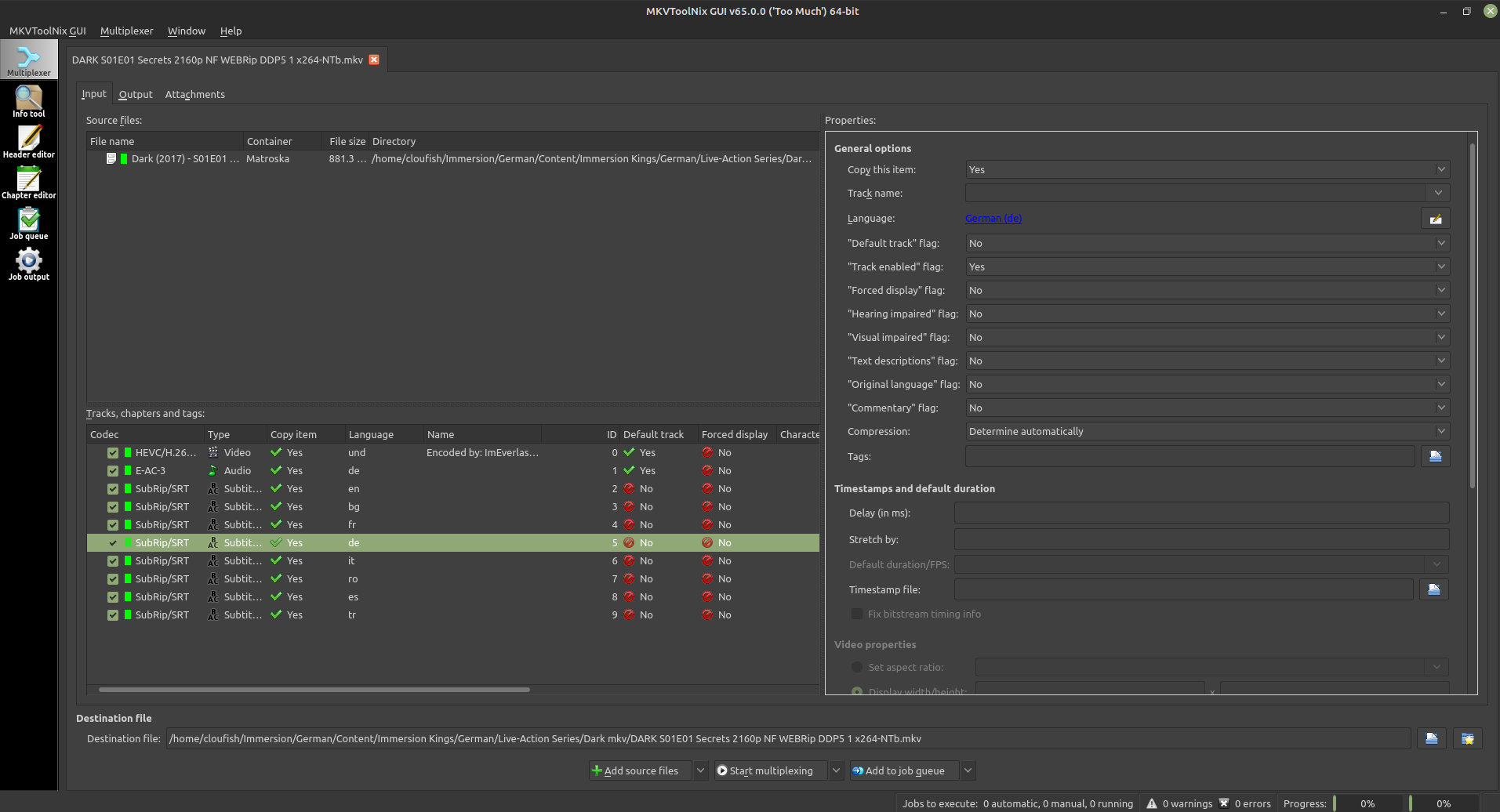 bug: No Sound nor Audio on Linux Mint with mkv files · Issue #403 ...
