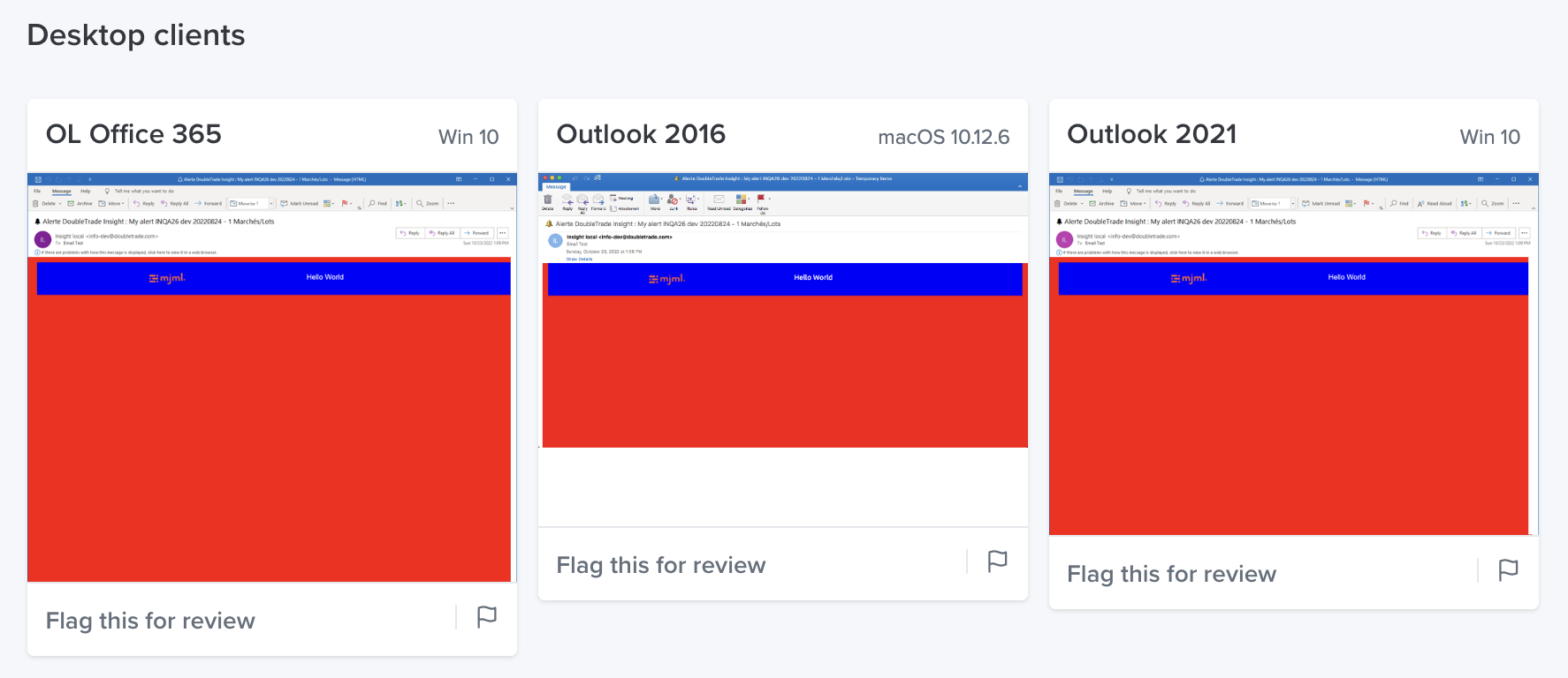 Issue Rendering On Last Version Of Outlook With Simple Example · Issue