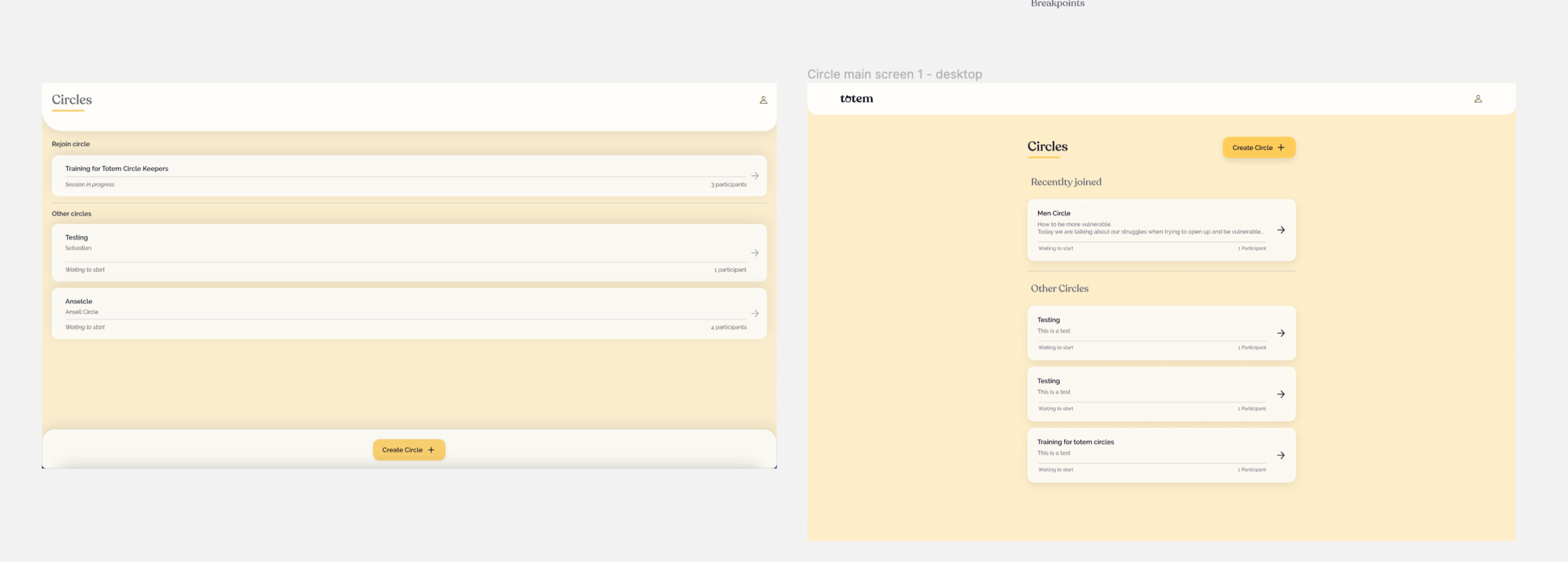 New Circle Homepage for browser · Issue #204 · totem-technologies/totem · GitHub