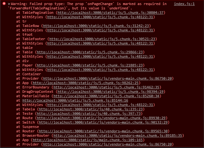 Error Pagination · Issue 2943 · Mbrn Material Table · Github