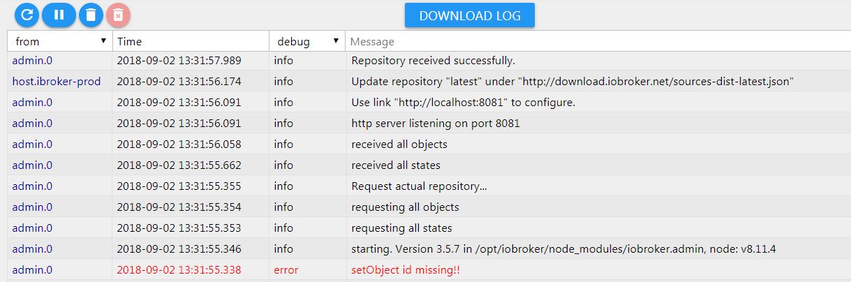 setObject id missing!! · Issue #322 · ioBroker/ioBroker.admin · GitHub