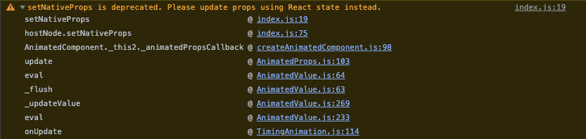 warning: setNativeProps is deprecated · Issue #26989 · Expensify/App · GitHub