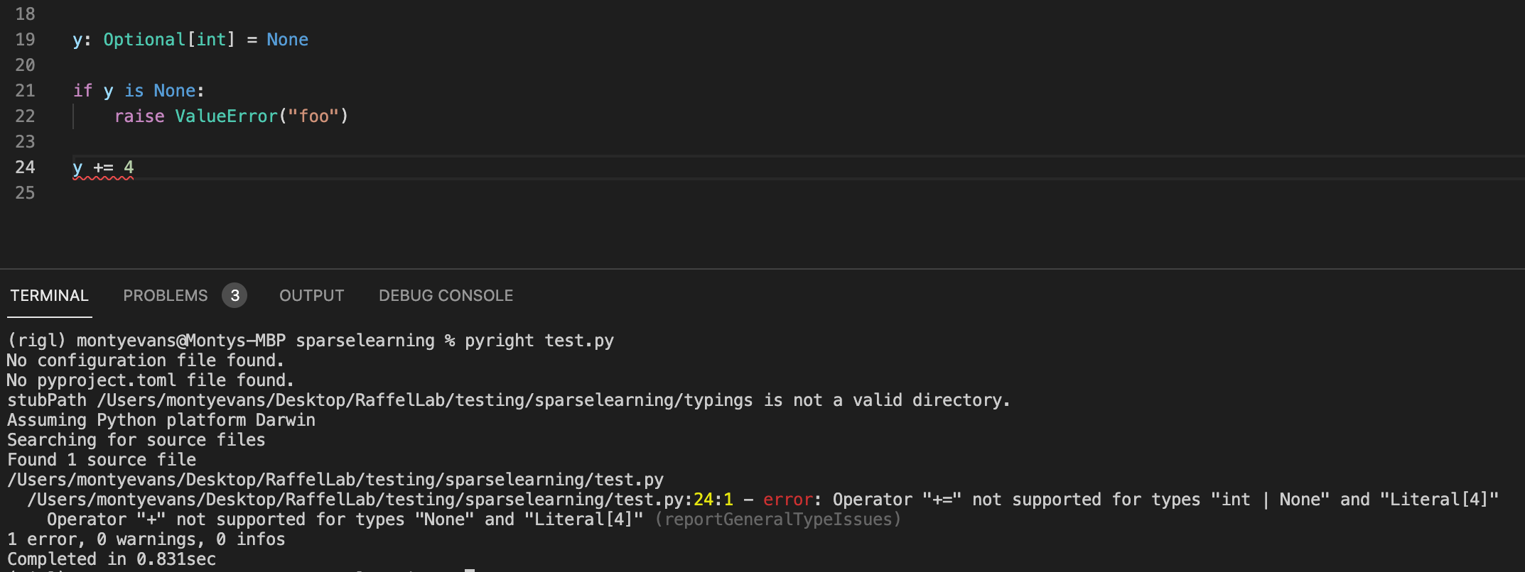 Exception Raising Does Not Narrow Types · Issue 2804 · Microsoftpyright · Github