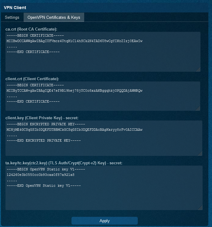 Setting up a client on a router with Padavan firmware · pivpn pivpn ...