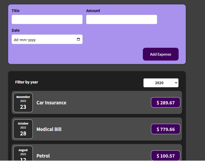 GitHub - Adithej/Expense-Tracker: Wesite that tracts the users expenses ...