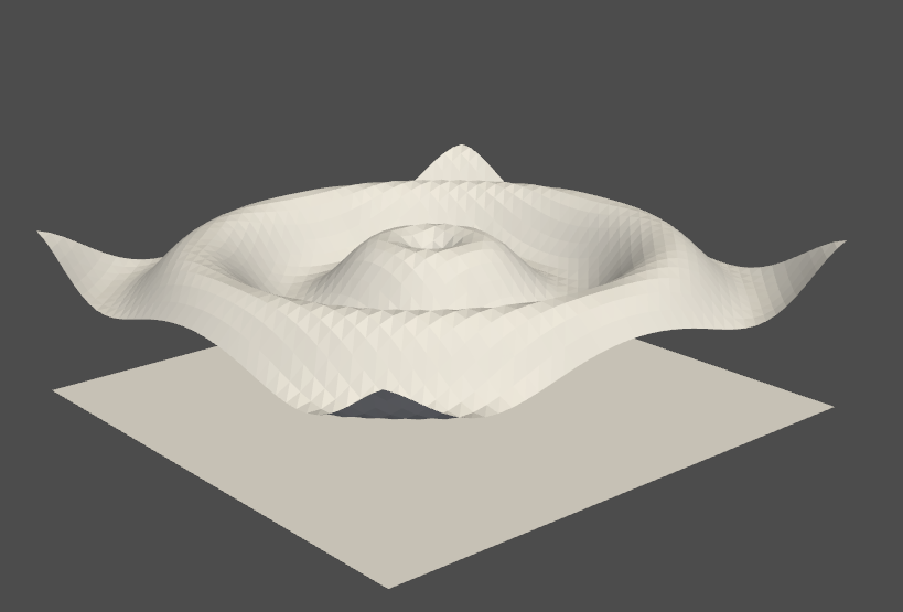 Creating a mesh that represents a space between two givven surfaces ...
