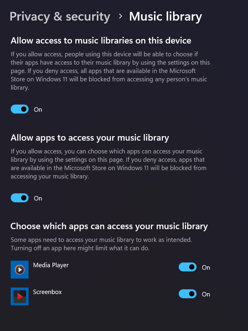 Empty music library with v0.10.0 · Issue #207 · huynhsontung/Screenbox · GitHub