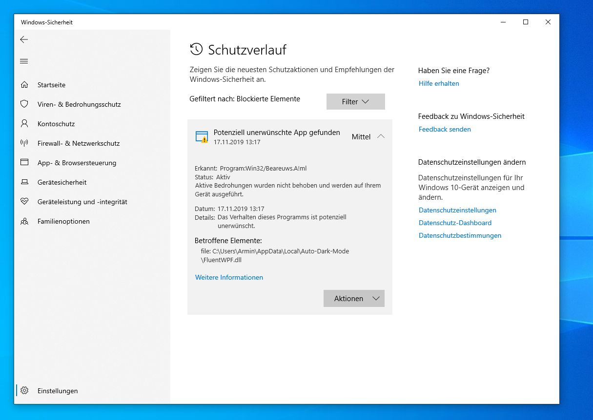 Windows Defender detects FluentWPF.dll as virus · Issue #79 · sourcechord/FluentWPF · GitHub