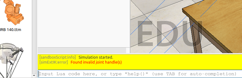 RuntimeError: The call failed on the V-REP side / Found invalid joint handle(s) · Issue #110 ...