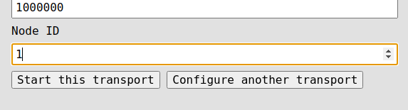 Change the default node-ID and remove the "Configure another transport" button · Issue #96 ...