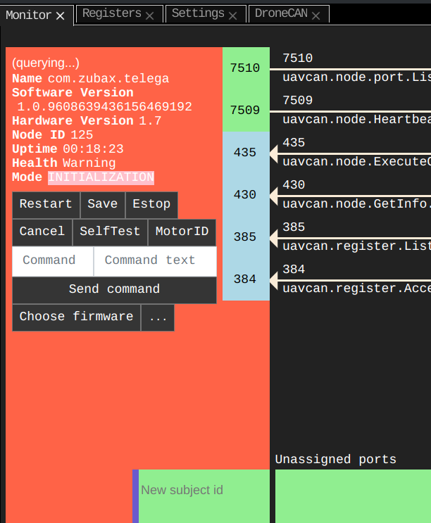 Node gets stuck in the "querying" state after re-reading all registers in the register view ...
