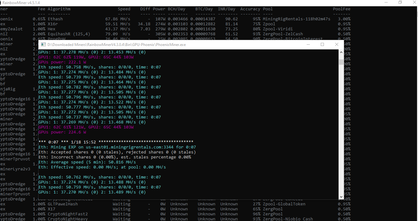 GPU 0 LOST · Issue #829 · RainbowMiner/RainbowMiner · GitHub