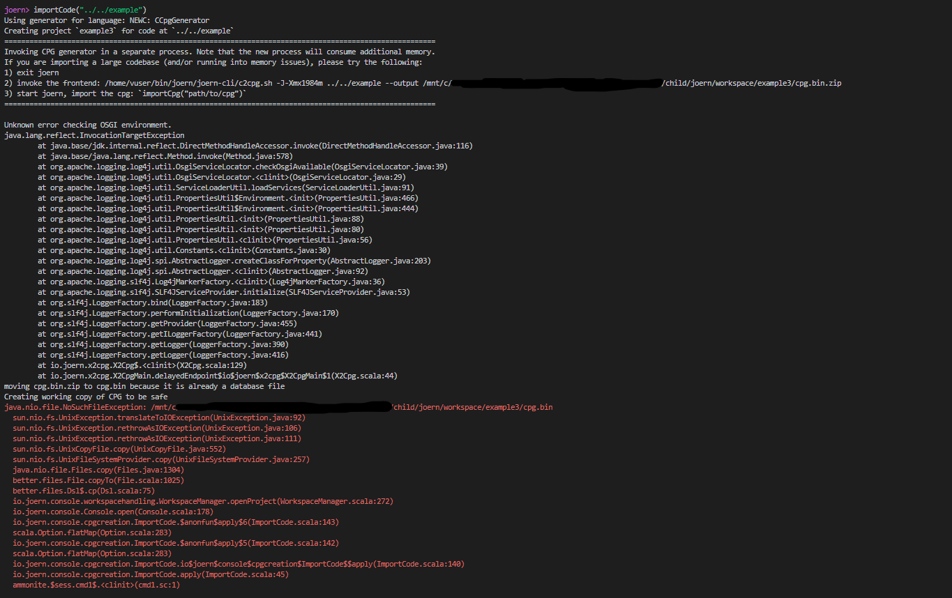 [ERROR COMPILING] Unknown error checking OSGI environment. · Issue #2311 · joernio/joern · GitHub