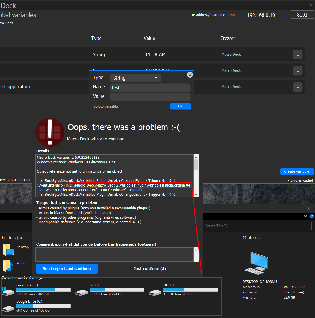 I Cant create variables · Issue #98 · Macro-Deck-App/Macro-Deck · GitHub