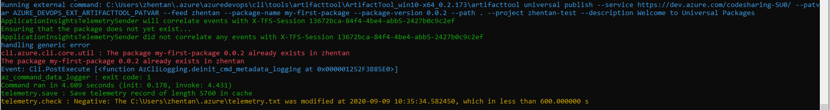 Bug Az Cli Does Not Pass Along Exit Code From Artifacttools · Issue 1048 · Azureazure Devops