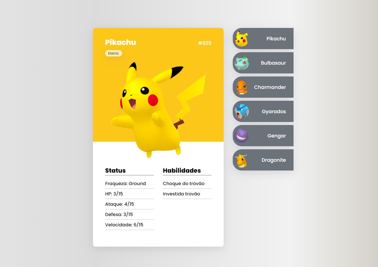 Github Mahsousainterface Pokedex Projeto Pokédex Desenvolvido Em Html Css E Javascript