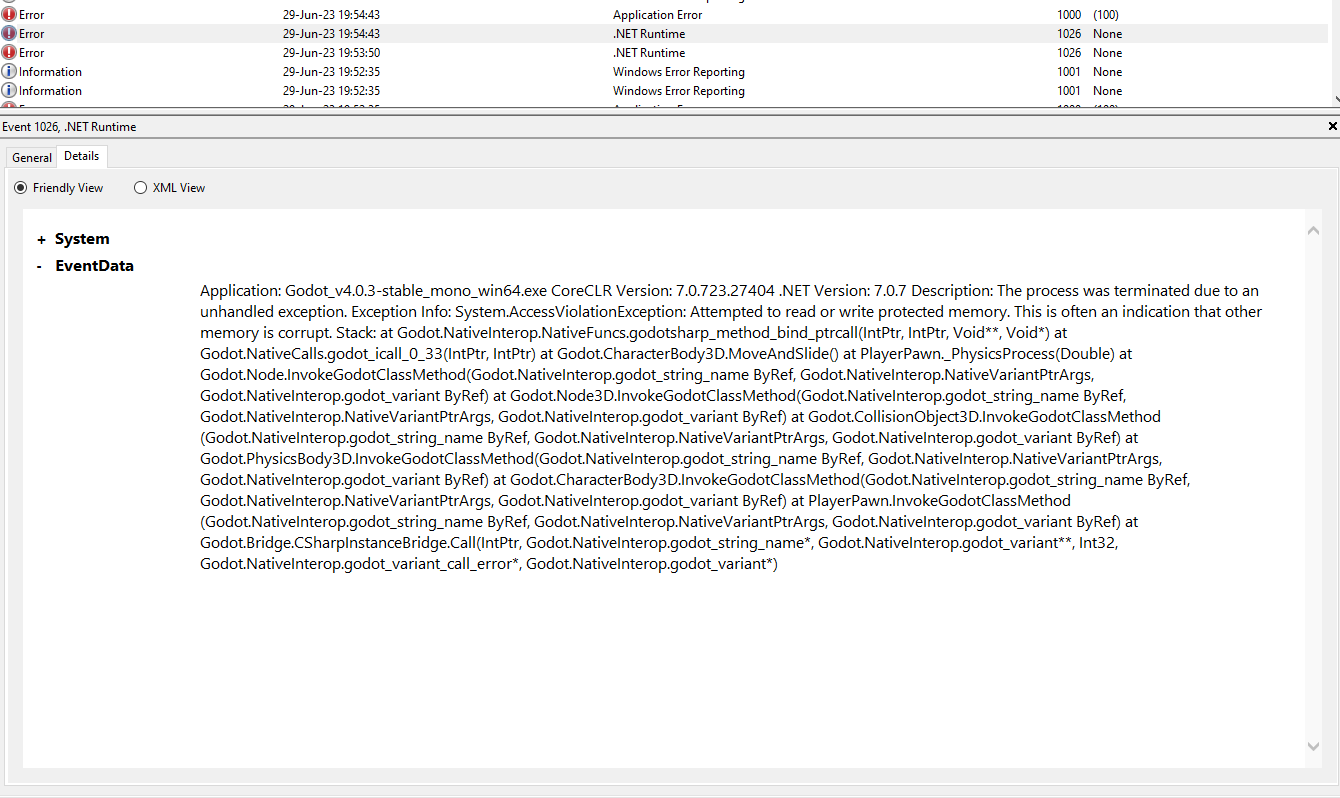 Player Inconsistently Crashes when edit GlobalPosition without being in "tree" C# verified. Not ...