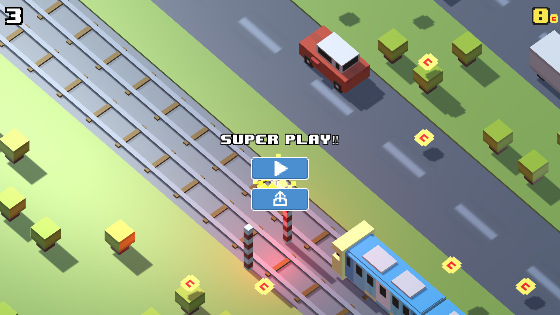 GitHub - johan-ps/CrossyRoadsGame: A 3D game where the player moves ...