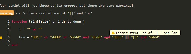 String literals offset warning squiggle positions for some rules · Issue #169 · FPtje/GLuaFixer ...