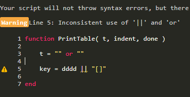 String literals offset warning squiggle positions for some rules · Issue #169 · FPtje/GLuaFixer ...