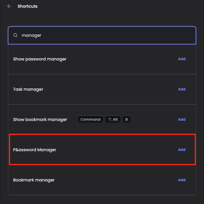 Spelling error in Shortcuts menu — "P&ssword Manager" · Issue #33970 · brave/brave-browser · GitHub