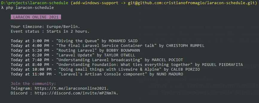 Please add limitless solution · Issue #5 · nunomaduro/laracon-schedule · GitHub