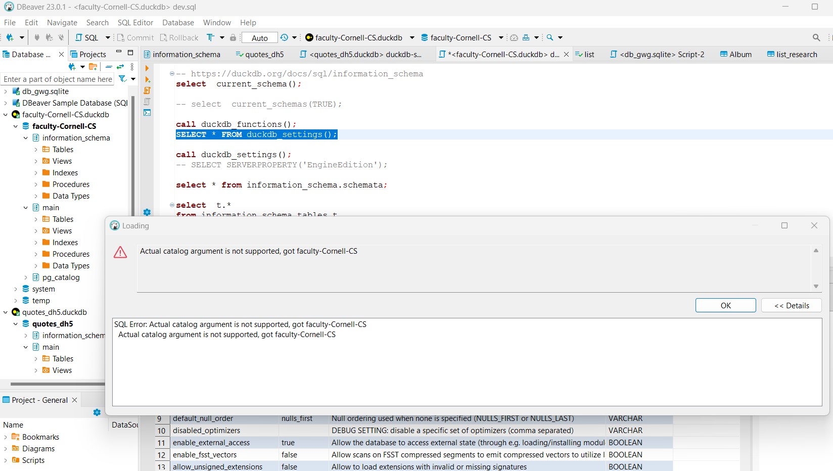 [Trino] Can't select active catalog/schema in SQL editor · Issue #14693 · dbeaver/dbeaver · GitHub