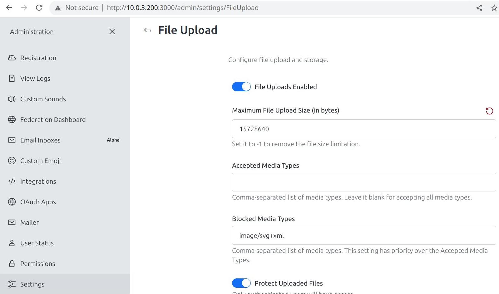 File uploads even size limit exceed · Issue #29637 · RocketChat/Rocket.Chat · GitHub