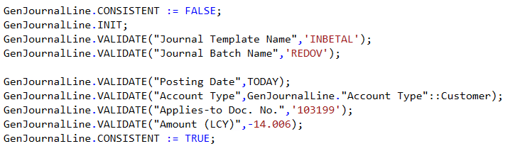 Commit in Gen. Journal Line give inconsistent payment import in the ...
