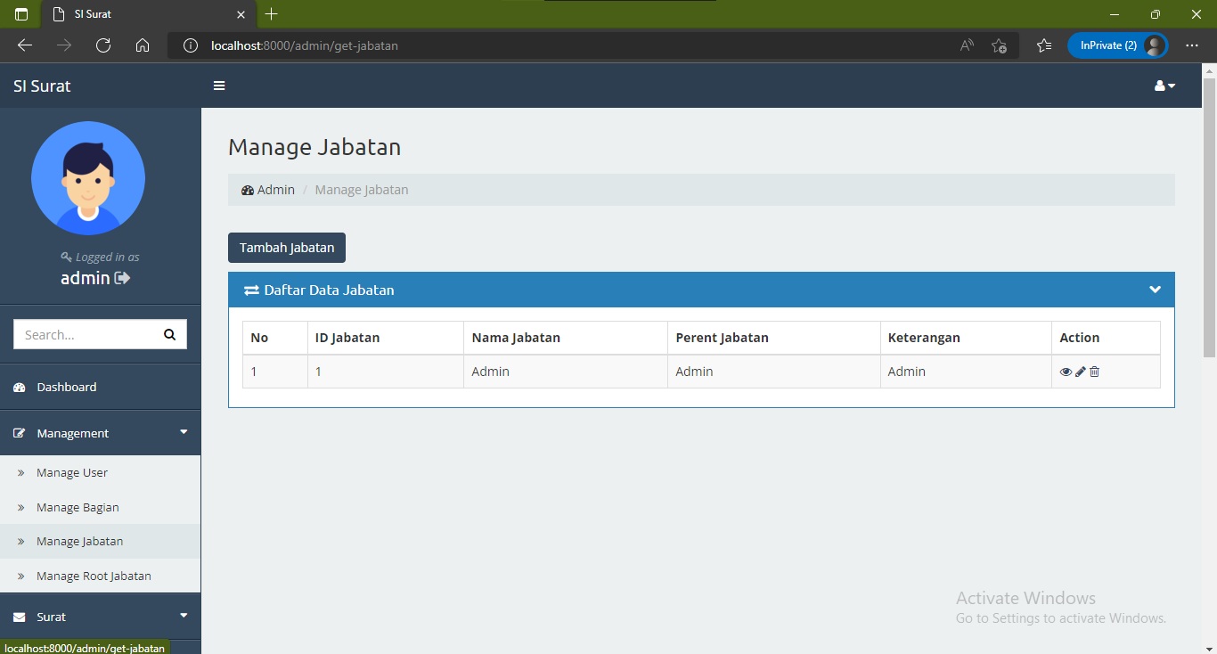 GitHub - ivandazevia/SISurat: Sistem Informasi Surat Menyurat