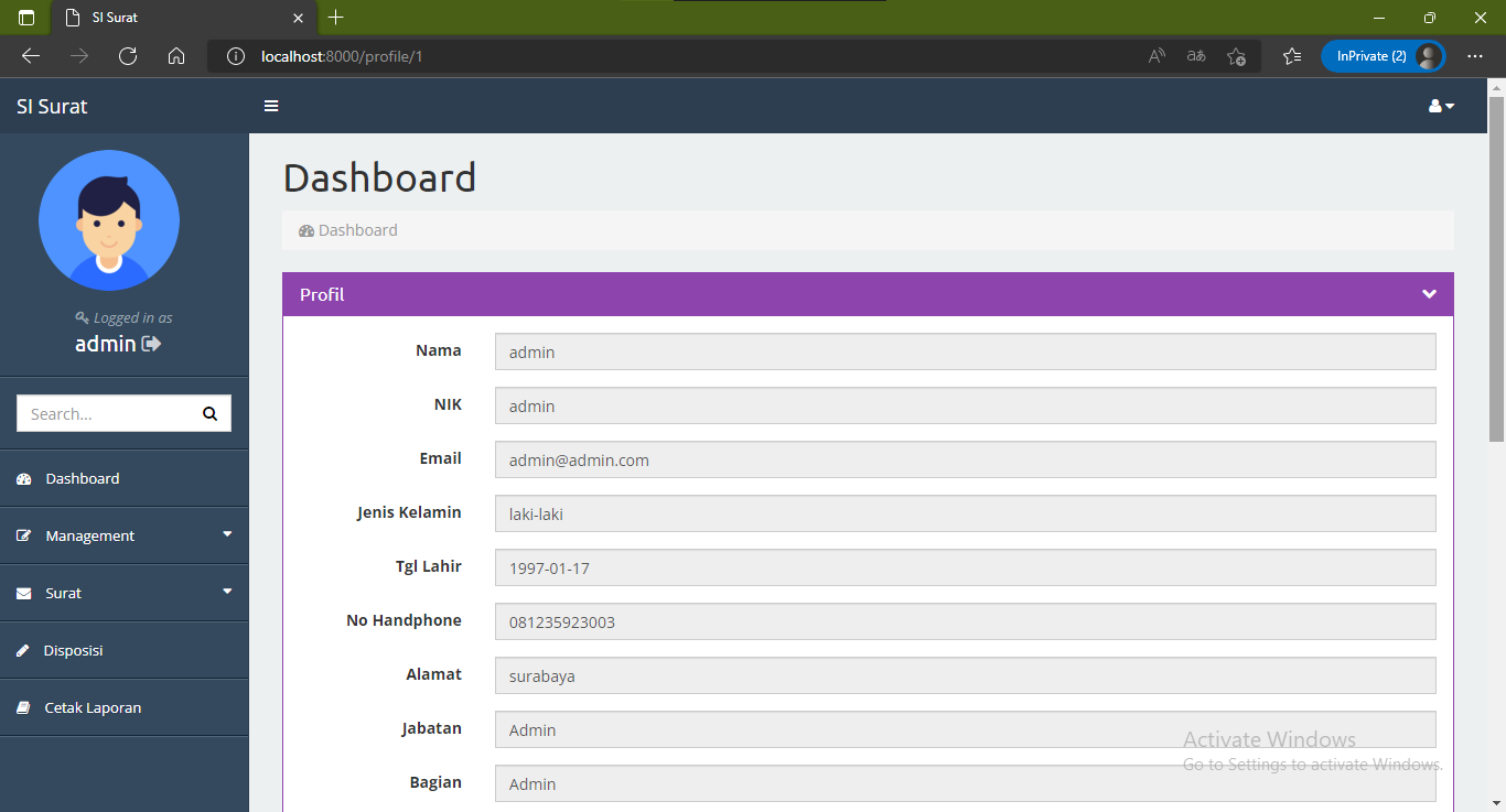 GitHub - ivandazevia/SISurat: Sistem Informasi Surat Menyurat
