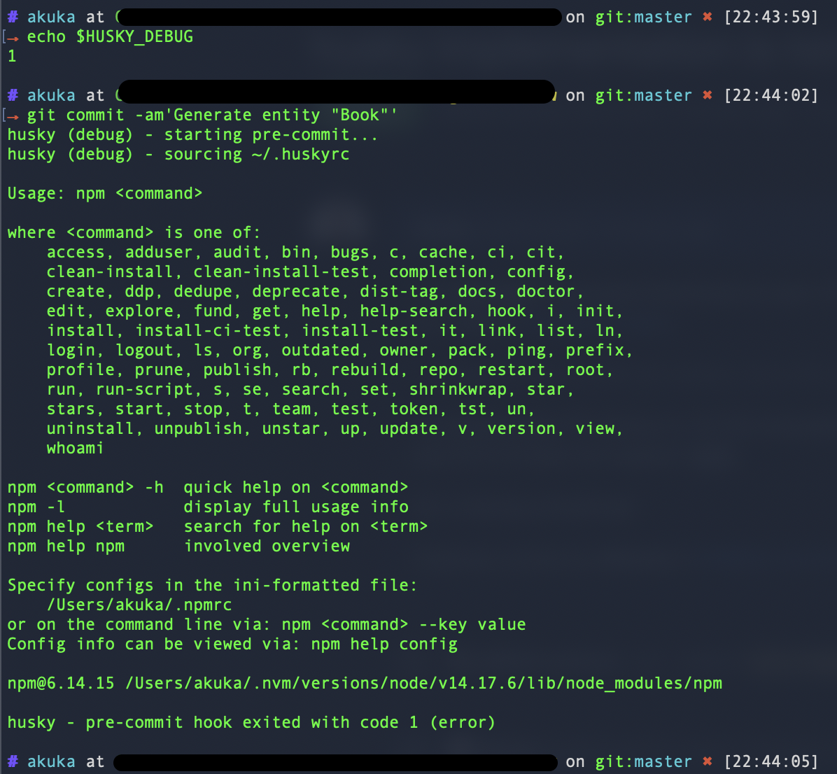 husky implementation is not compatible with npm@6 · Issue #16336 ...