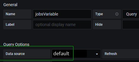 Allow using default datasource in dashboard templating variable · Issue #24765 · grafana/grafana ...